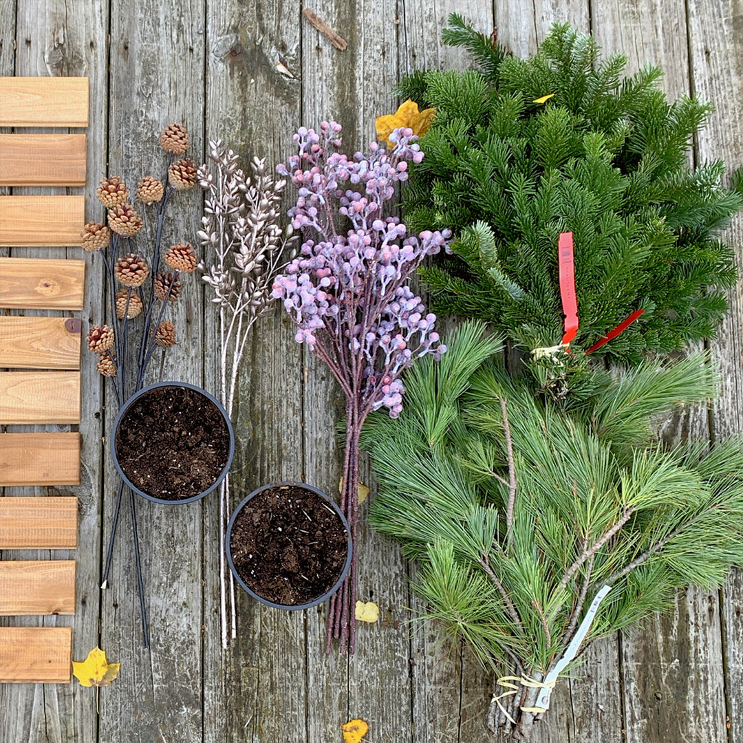 Beginner's DIY - Holiday Porch Planters