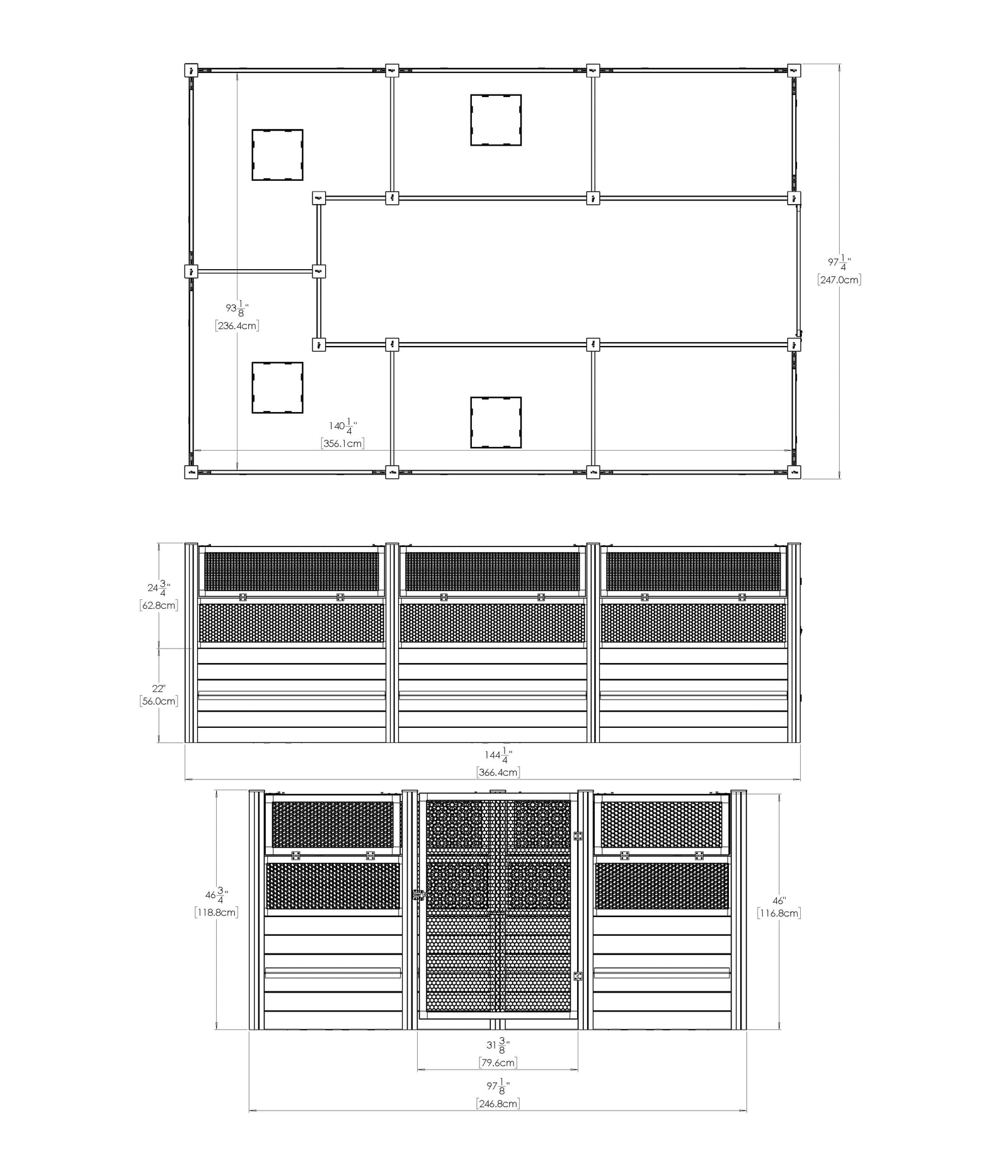 CLASSIC 4x4x11 Garden Bed