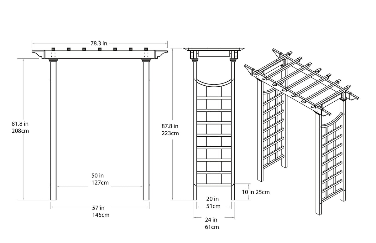 Arbor Trellis Plans Garden Arbor Plans Pdf File Gate Arbor Trellis