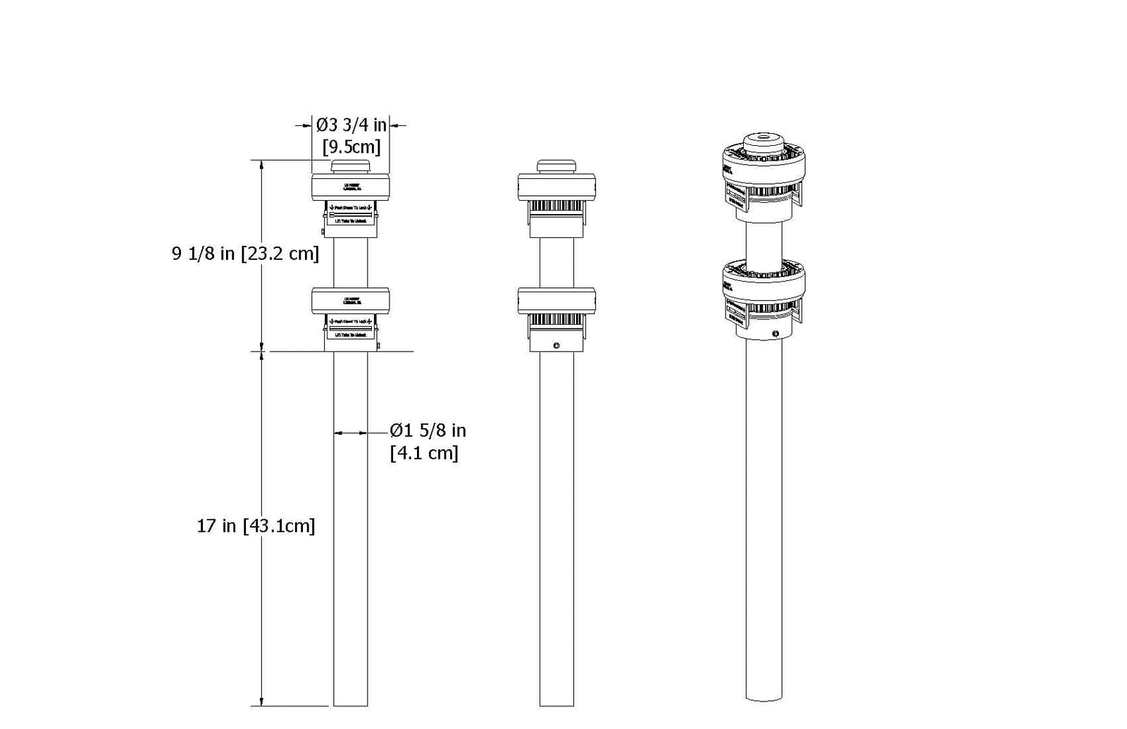 4x4 Arbor Post Mount Kit (4-Pack)