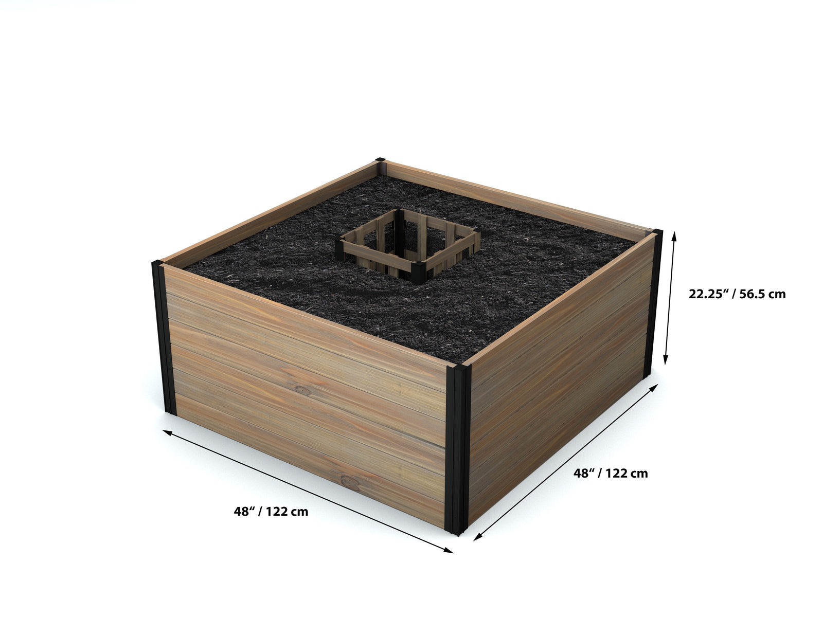 MEZZA 4x4 Keyhole Composting Garden