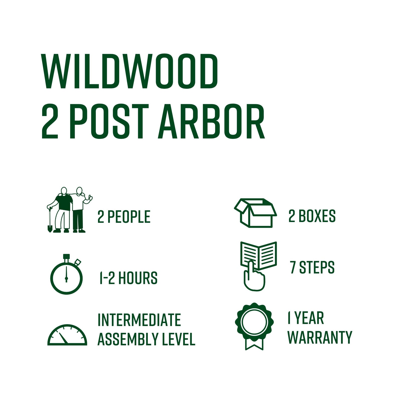 Wildwood 2 Post Arbor